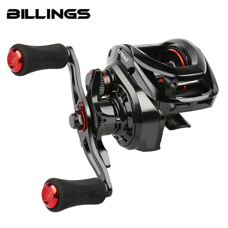 BILLINGS Baitcasting Reel Gear Ratio 7.2:1 Metal Spool Freshwater ...