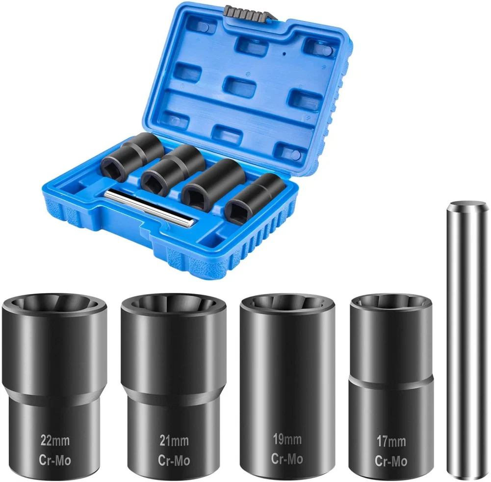 5pcs-set-Twist-Socke-Lug-Nut-Remover-Extractor-Tool-Metric-Bolt-And-Lug ...