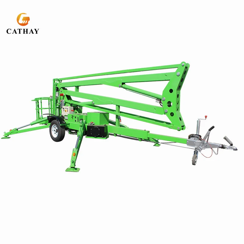 Electric Portable Telescopic Articulated Sky Boom Lift - Lifting Cranes ...