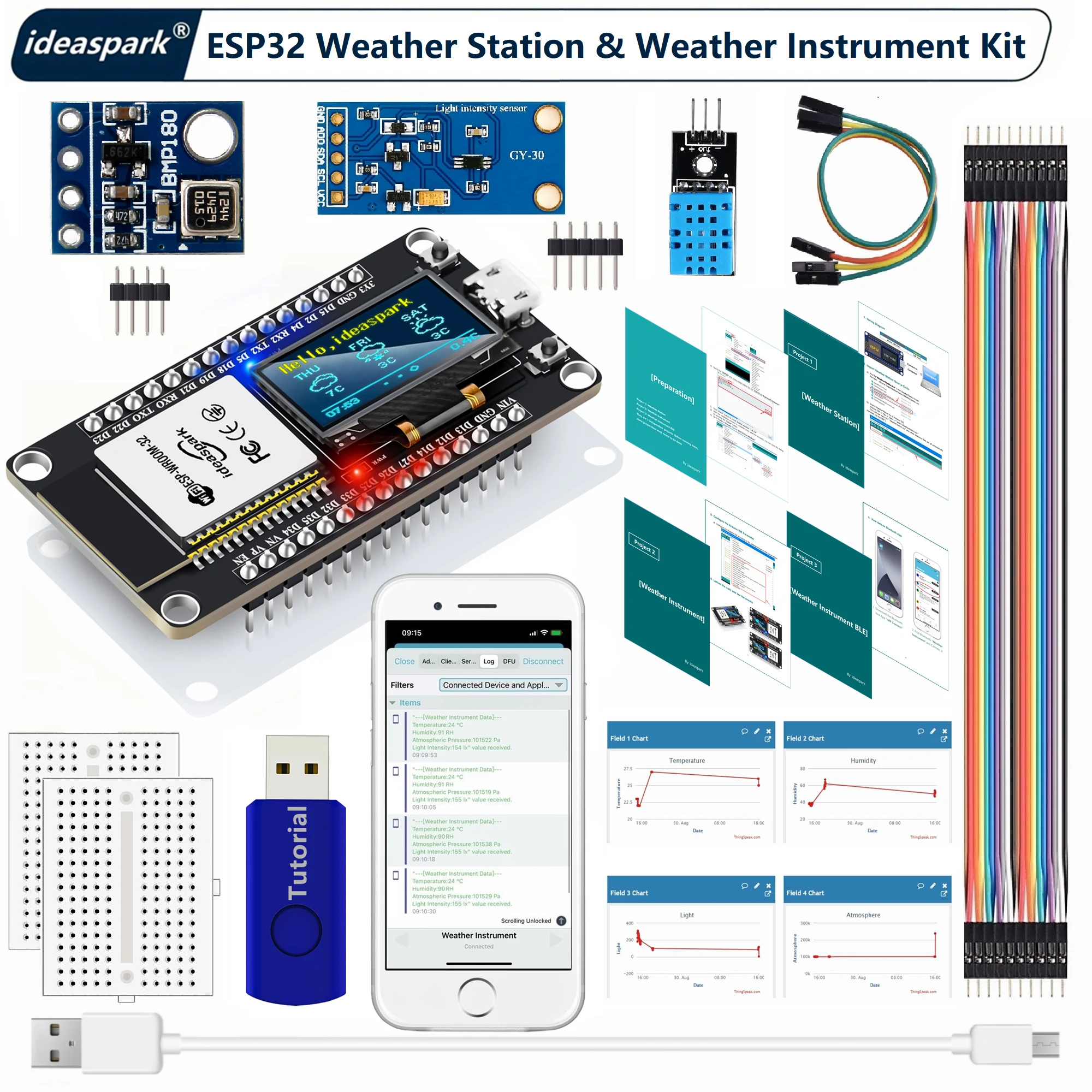 Iot Esp32 Wifi Bt 0 96 Oled Dht