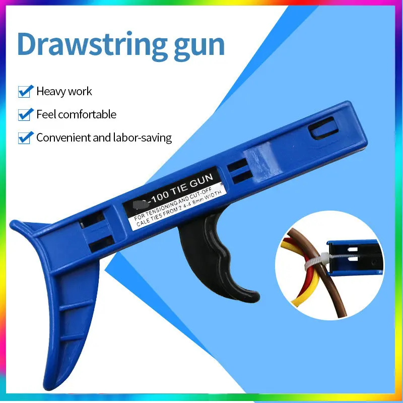 2.4-4.8mm Nylon Cable Tie Automatic binder wire fast Organize locking ...