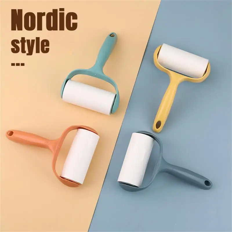 Tearable-Roll-Paper-Sticky-Roller-Dust-Wiper-Pet-Hair-Clothes-Carpet ...