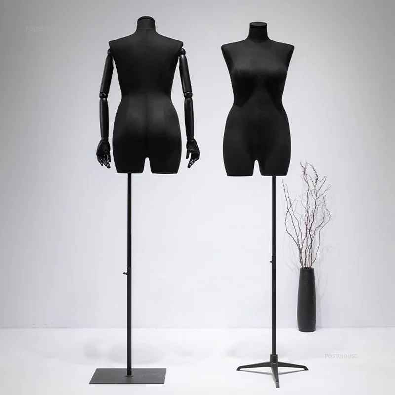 Plus-Size-Women-s-Clothing-Mannequins-Props-Female-Half-Body-Fat-Woman ...