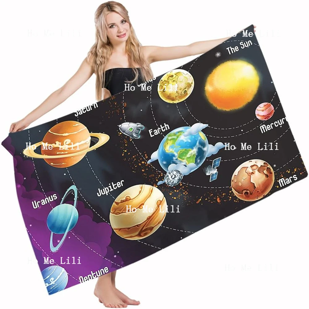 Bath-Towel-Beach-Towel-Planet-Universe-Space-Mercury-Kids-Multi-Quick ...