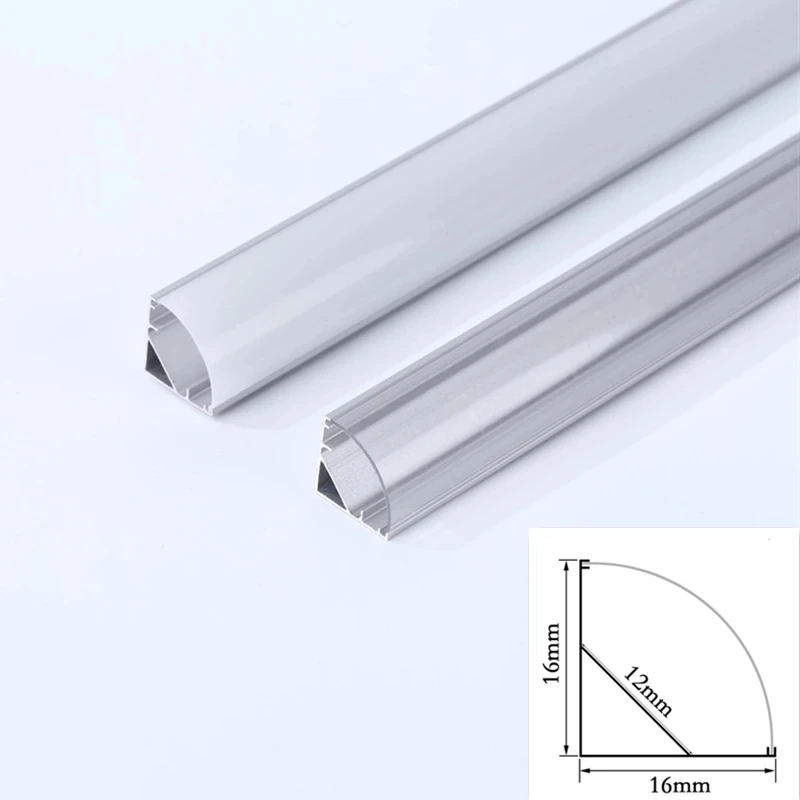 2-30pcs / Lot 0.5m / Pcs 45 Degree Angle Aluminum Profile For 5050 3528 ...