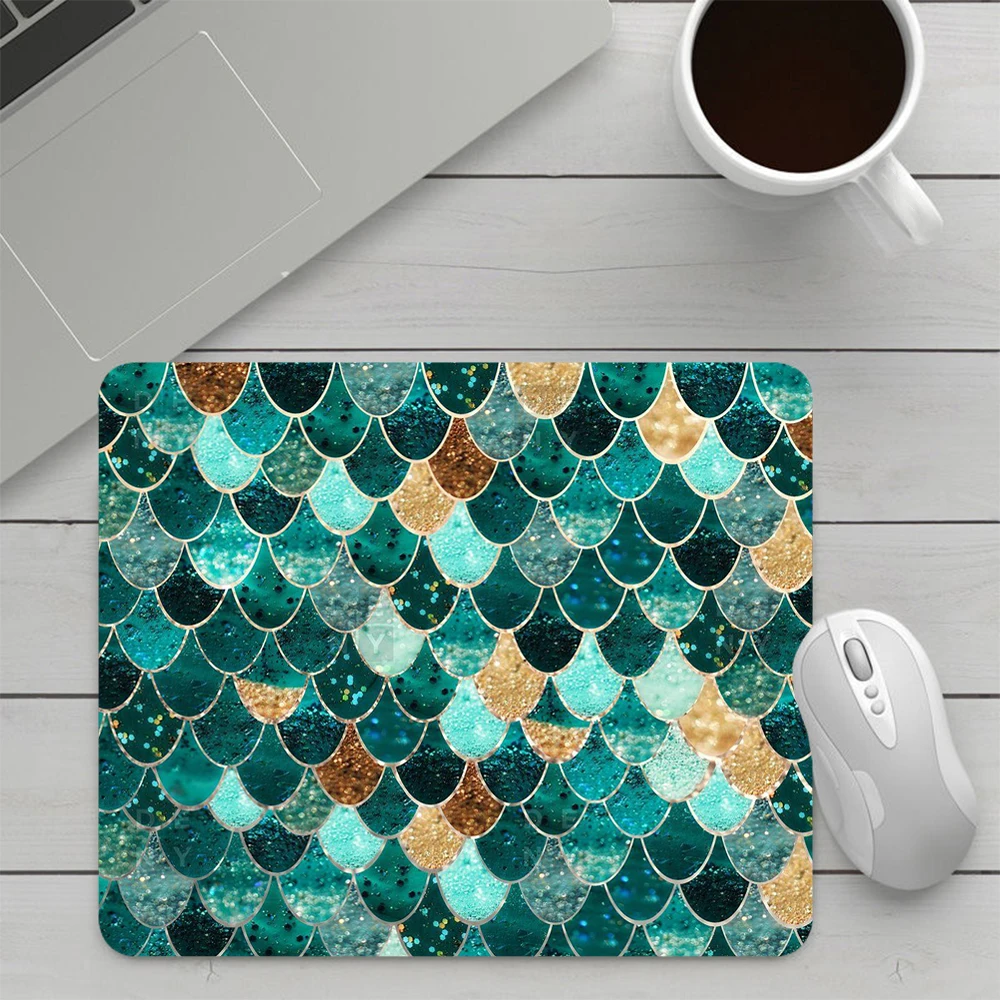 Tapis de souris en silicone à écailles de sirène,petit tapis de souris ...