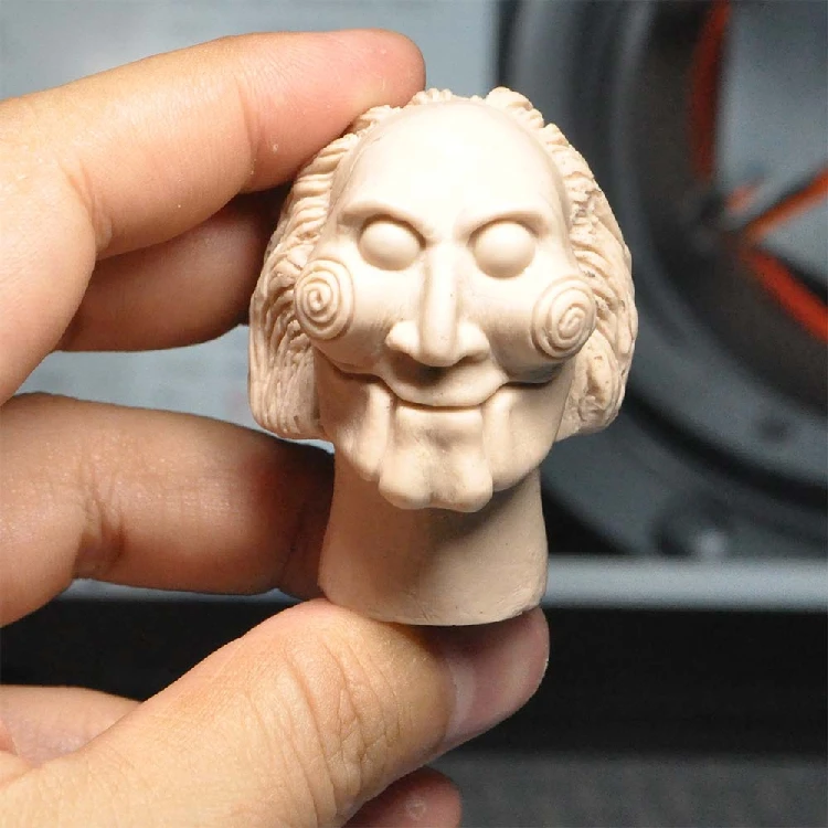 1-6-Die-cast-Resin-Model-Assembly-Kit-Chainsaw-Fright-Head-Carving ...