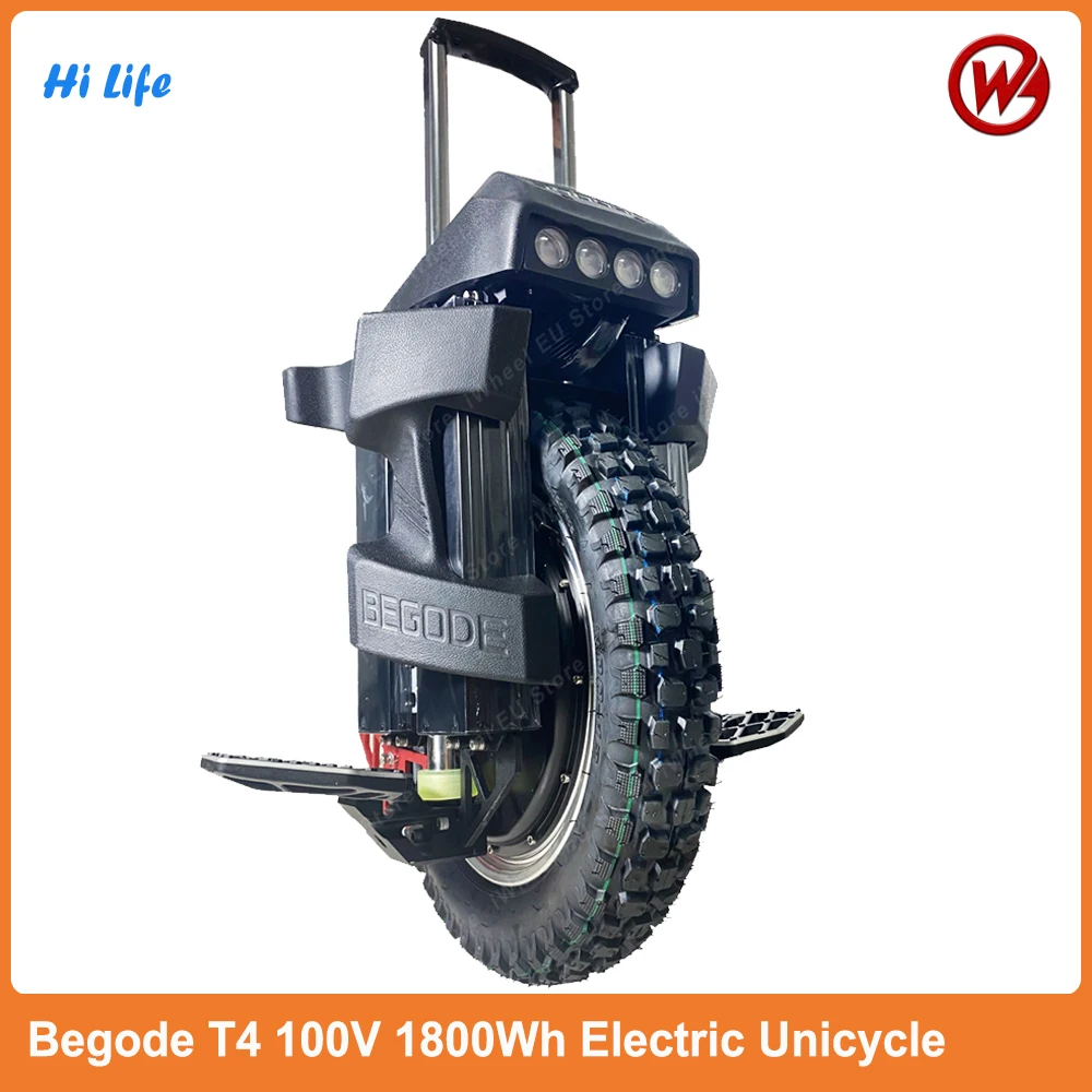 EU Stock Newest Begode T4 Electric Unicycle Batch 2 Version 100V 1800Wh ...