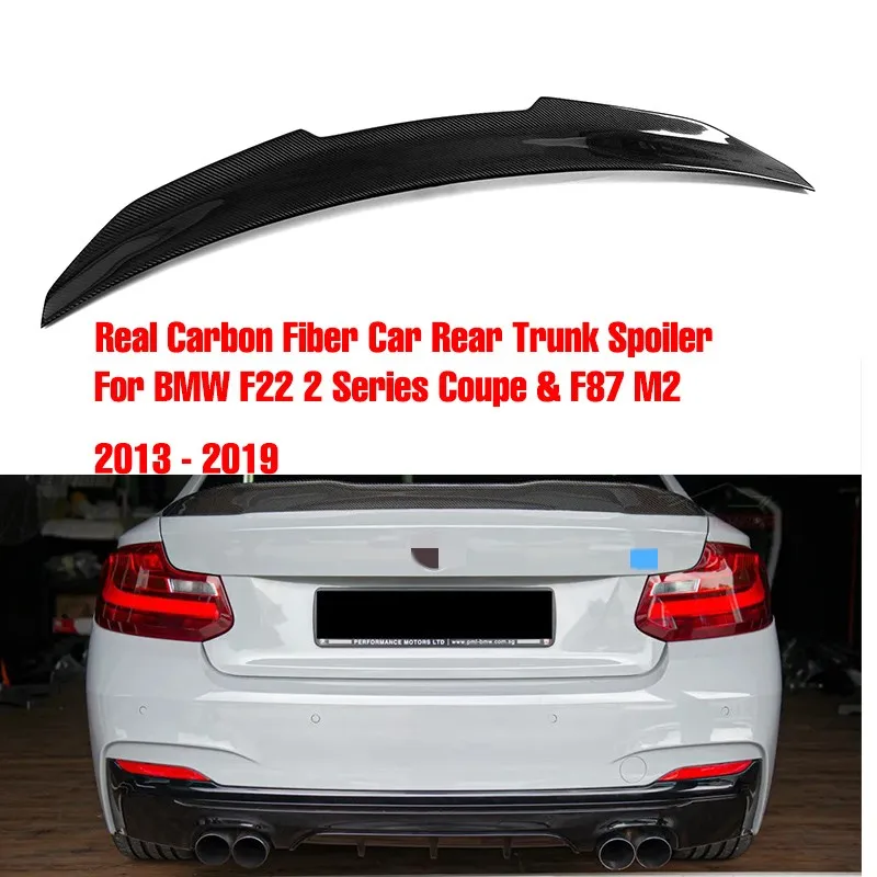 PSM/M4/CS Style Real Carbon Fiber Car Rear Trunk Spoiler Lip Wing Lip ...