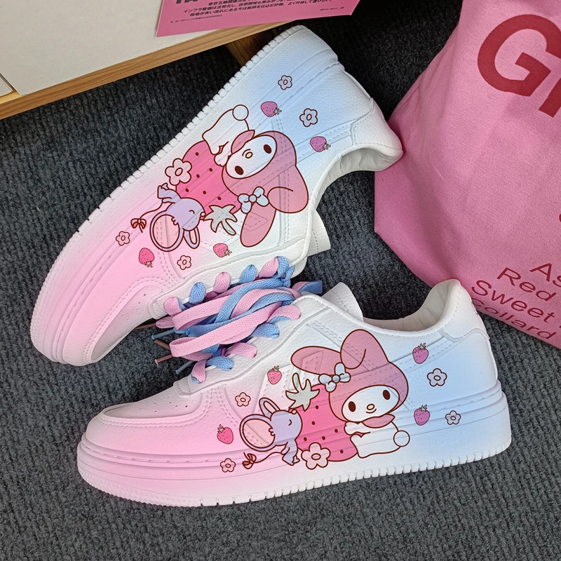 Cartoon My Melody Kawaii Skateboarding Shoes - KawaiiMerch.com
