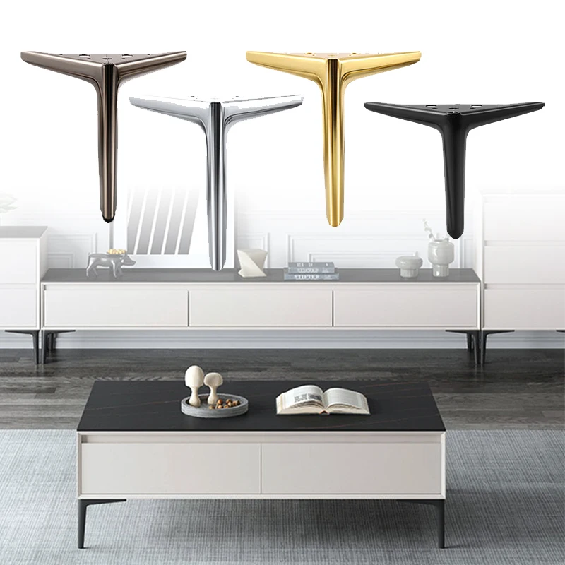 4Pcs-Set-Furniture-Feet-for-TV-Cabinet-Sofa-Bedside-Metal-Support-Feet ...