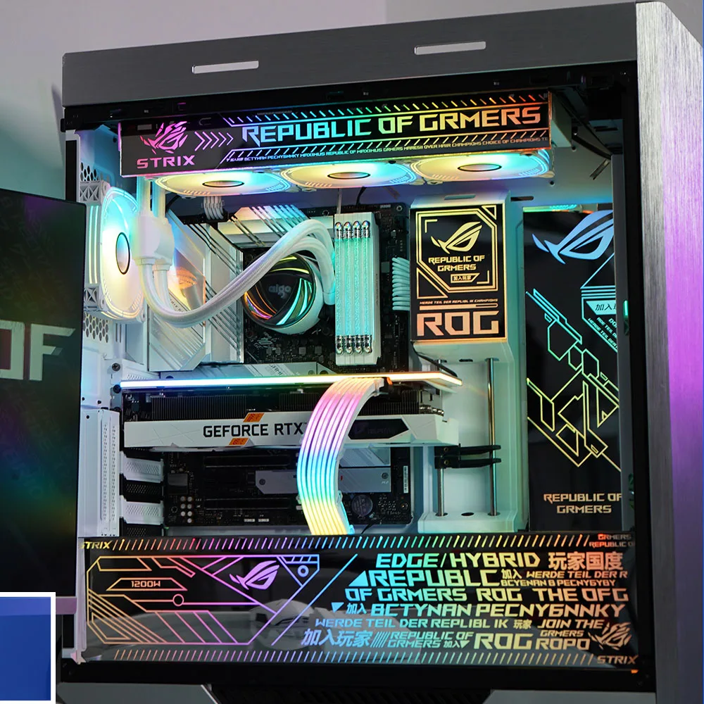 Painel de Iluminação Espelho RGB para ASUS, ASUS, ROG, Helios, GX601 ...