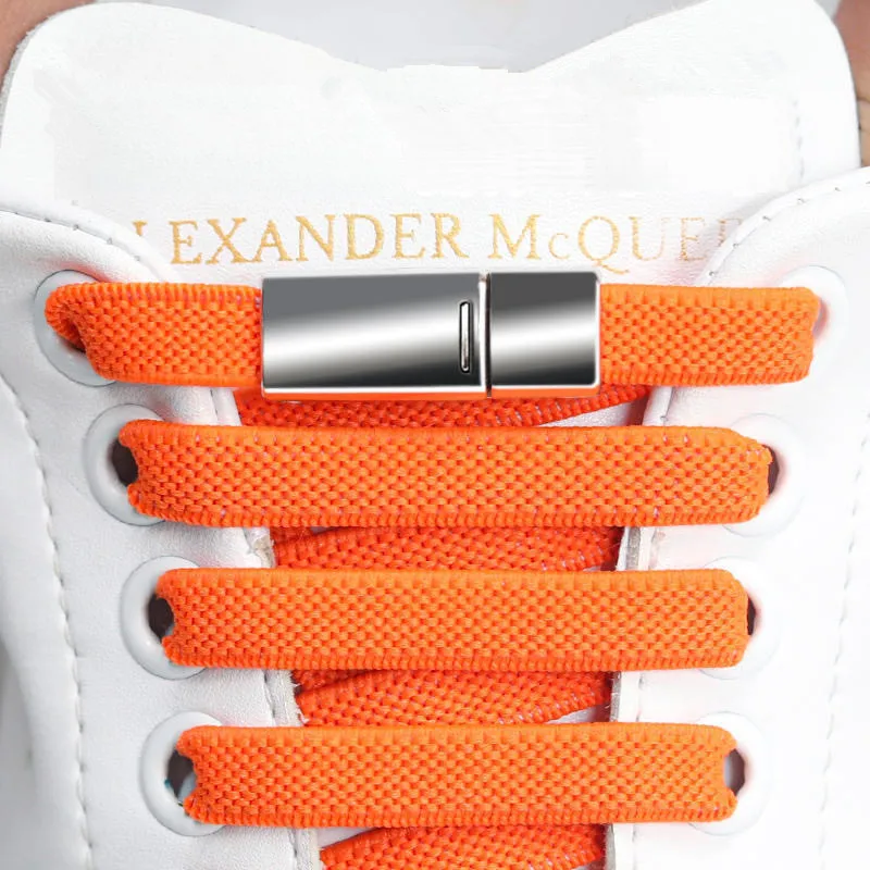 1Pair-Magnetic-Lock-Shoelaces-without-ties-Flat-Elastic-Laces-Sneakers ...