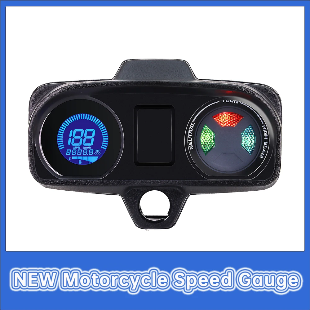 12V-LCD-Motorcycle-Speedometer-Odometer-with-Multi-Function-Indicator ...