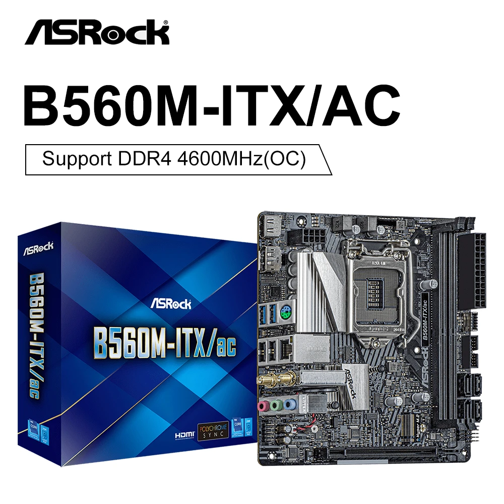 Asrock B560m Pro4 Micro Atx Lga1200 Motherboard | Mini Itx Motherboard ...