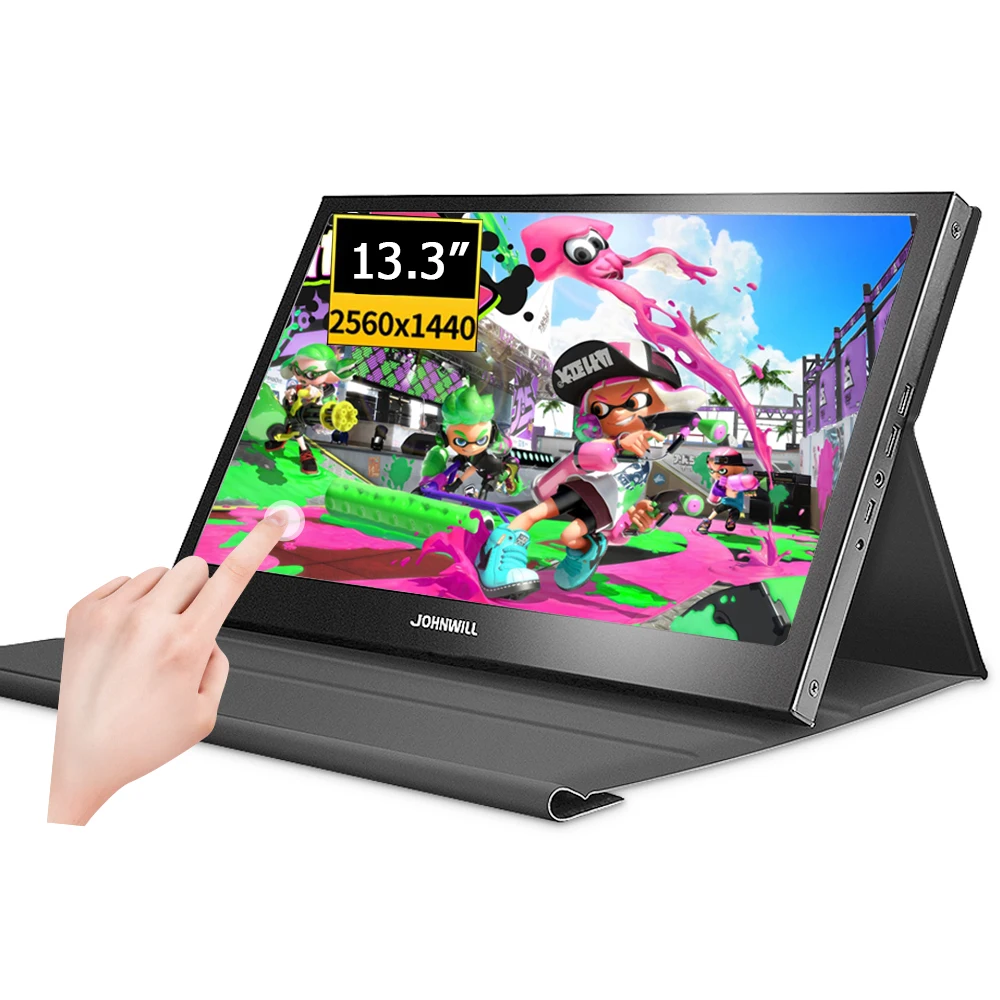 Monitor Portabel Layar Layar Panel Sentuh Komputer Kompatibel 13.3 Inci ...