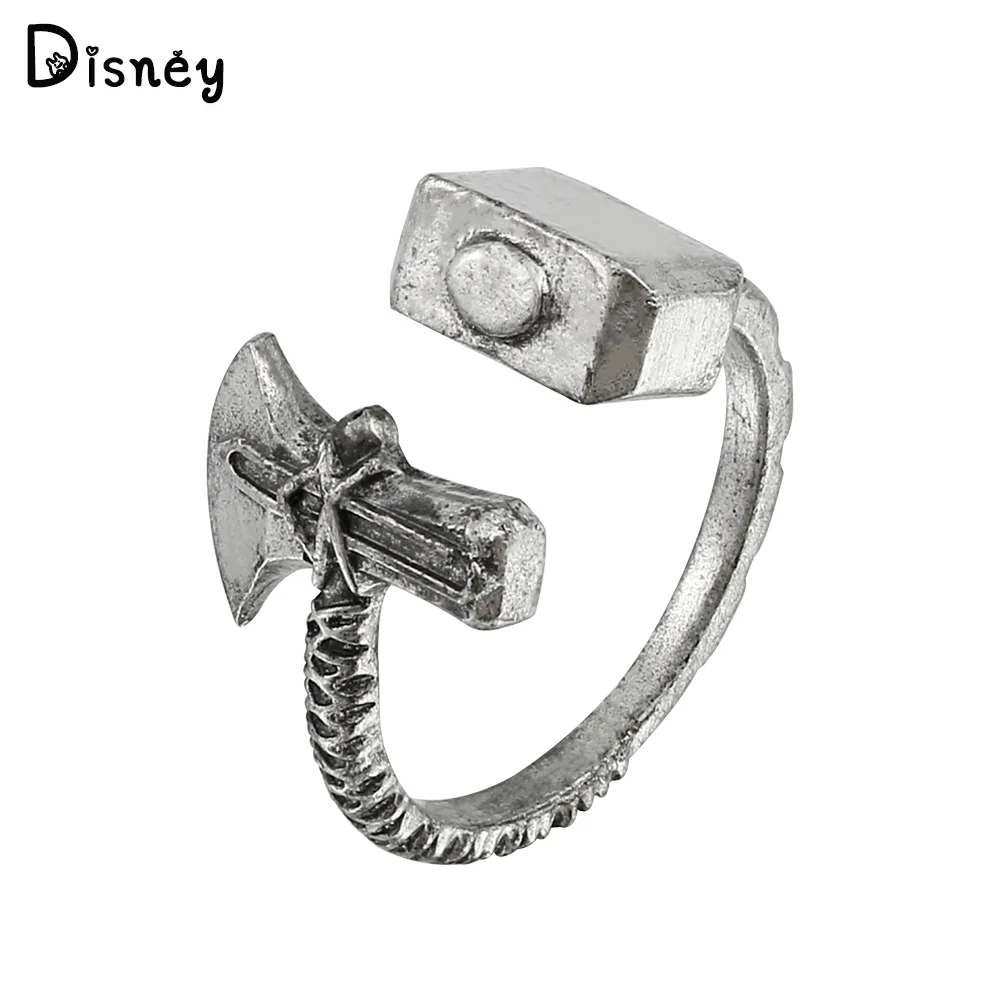 Superhero Rings Avengers Mjolnir Opening Adjustable Rings for Men ...