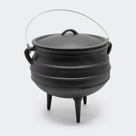 Traditional South African Botswana Potjie Pot Cast Iron 3 Legs Camping ...