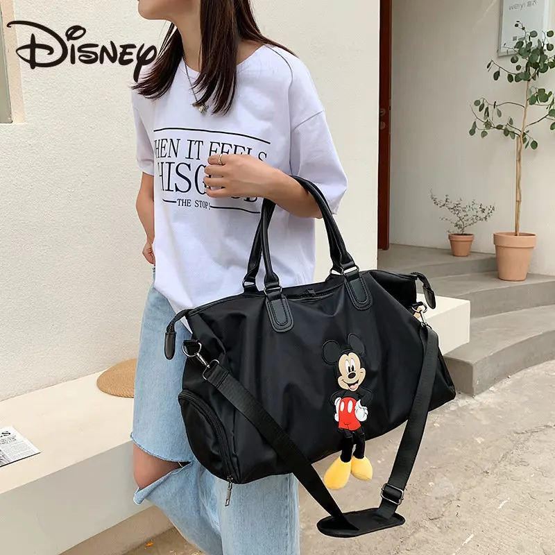 Disney Mickey Canvas Bag Women's Shoulder Bag Short distance Travel Bag ...