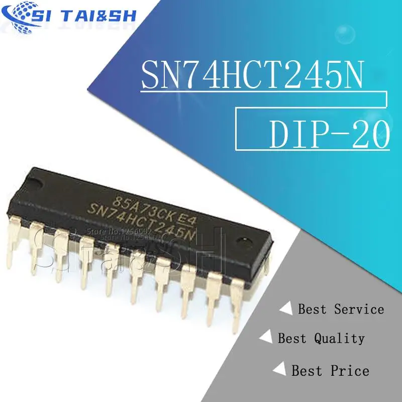 10PCS SN74HCT245N DIP20 SN74HCT245 DIP 74HCT245 74HCT245N DIP-20 new ...