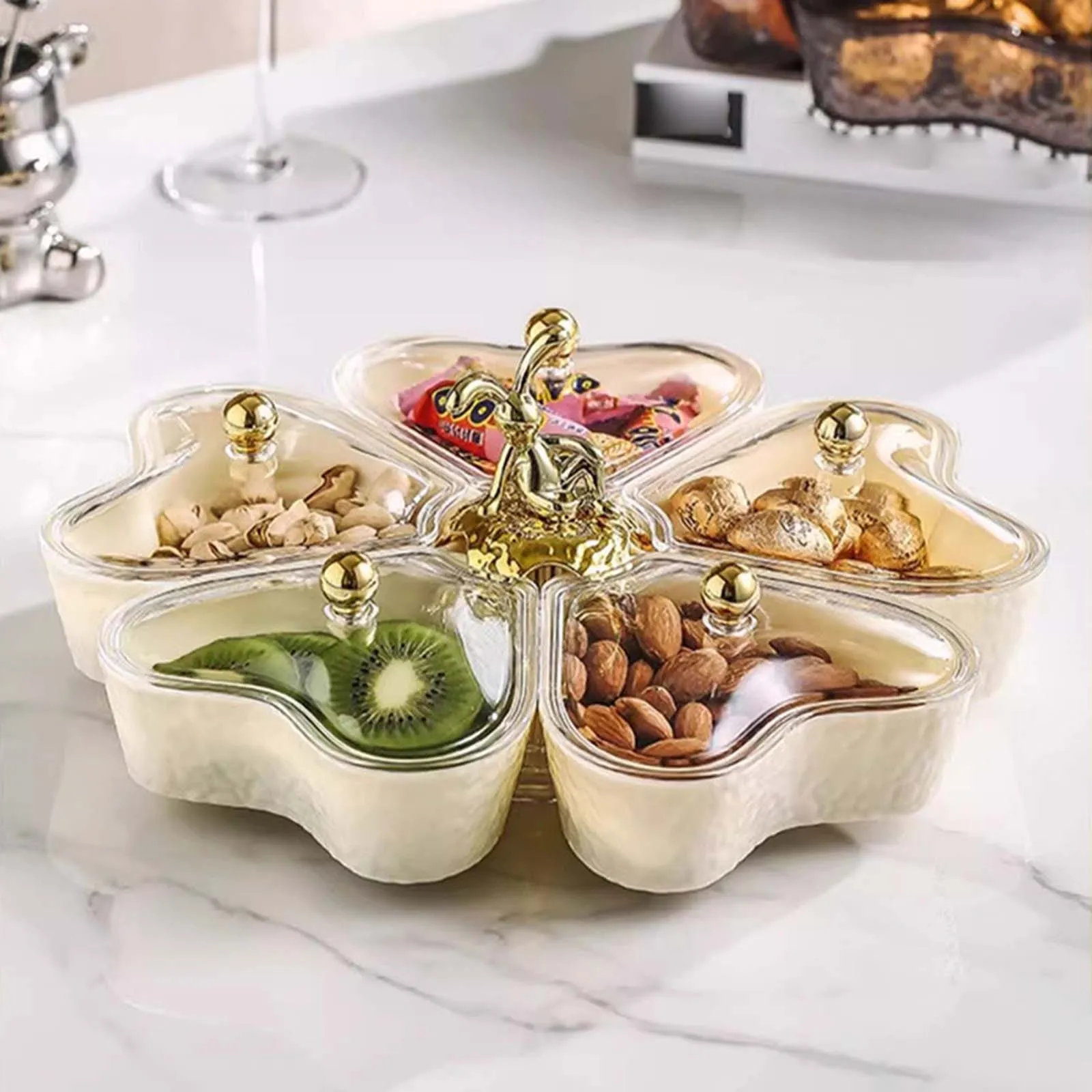 Divided-Serving-Tray-Fruit-Plate-Organizer-Nut-Candy-Veggie-Tray ...