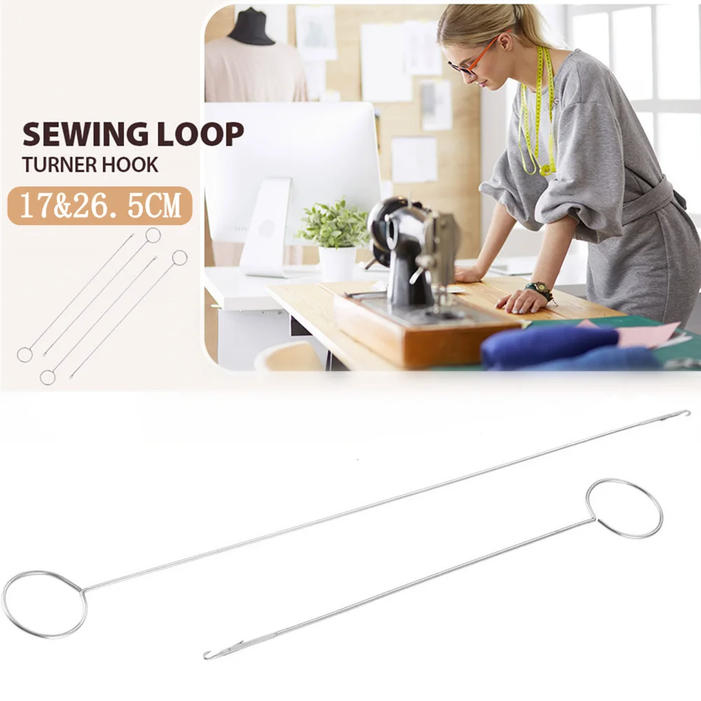 1-2Pcs-Sewing-Loop-Turner-Hook-Stainless-Steel-for-Fabric-Belt-Strips ...