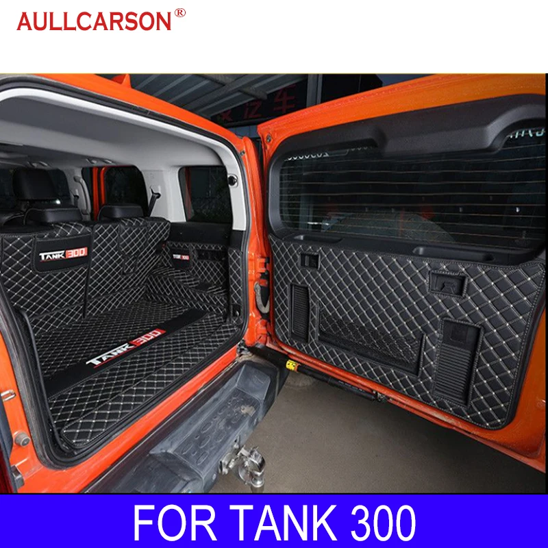 For GWM Tank 300 2023 2024 Custom Trunk Mats Leather Durable Cargo ...