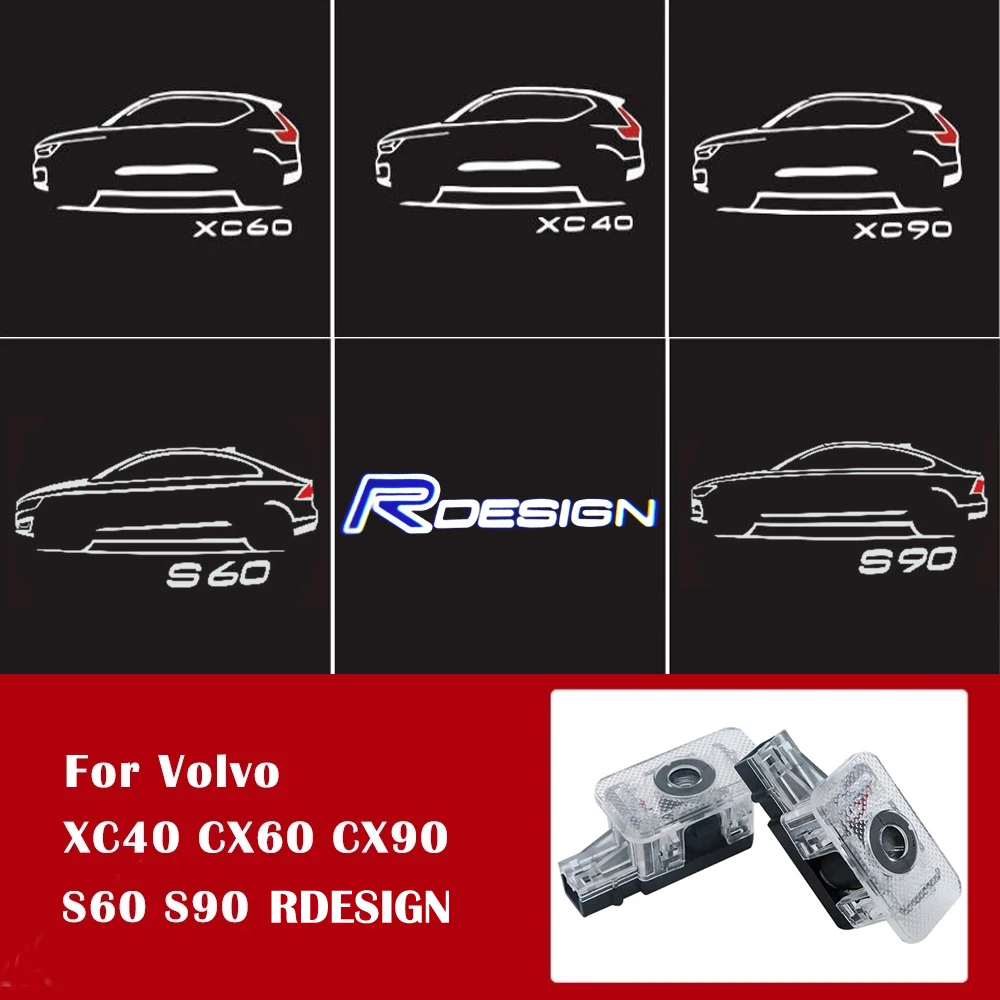 For Volvo rdesign XC40 CX60 CX90 S40 S60 S90 V40 V60 V90 Led Car Logo ...