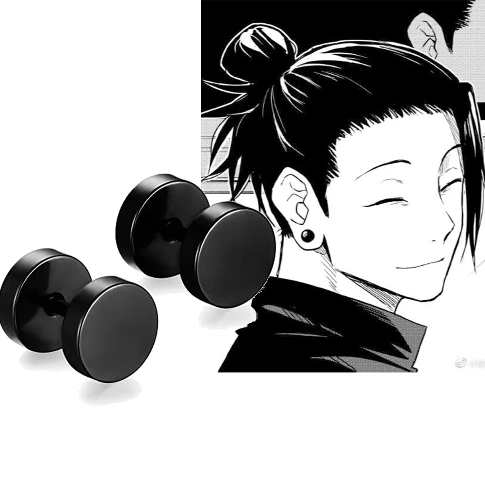 2pcs-Anime-Jujutsu-Kaisen-Geto-Suguru-Cosplay-Earrings-Ear-Clips-Black ...