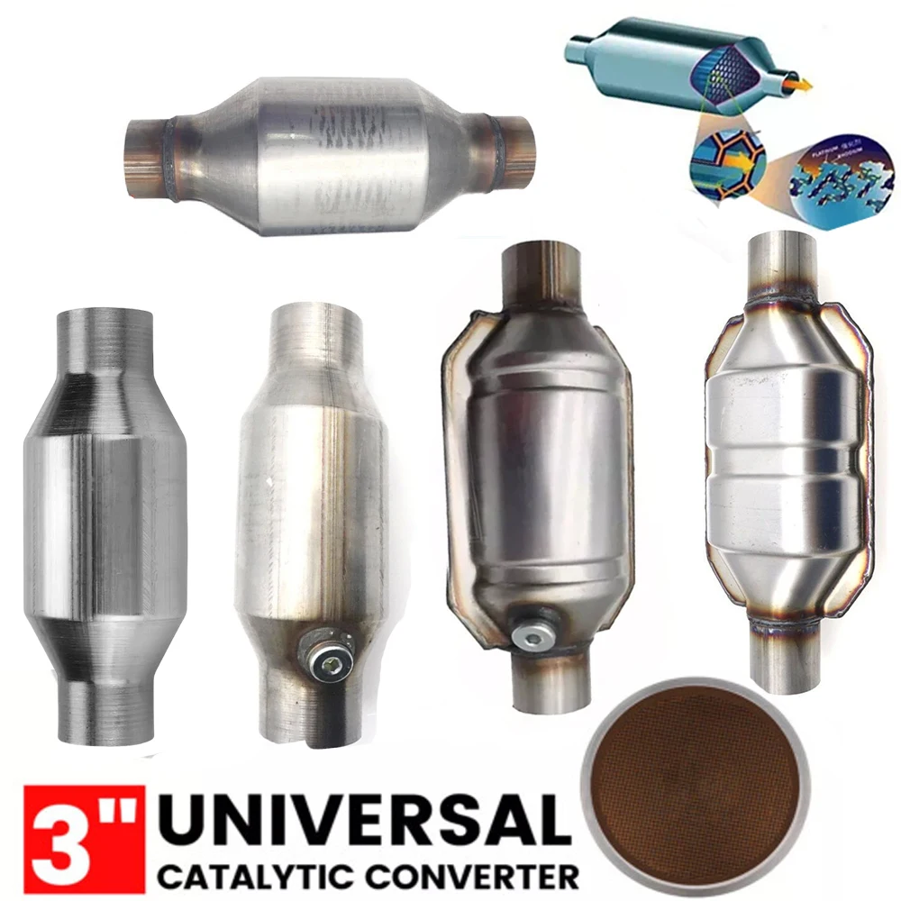 3'' inch 76mm Universal Catalytic Converter Oxygen Sensor 400 Cells ...