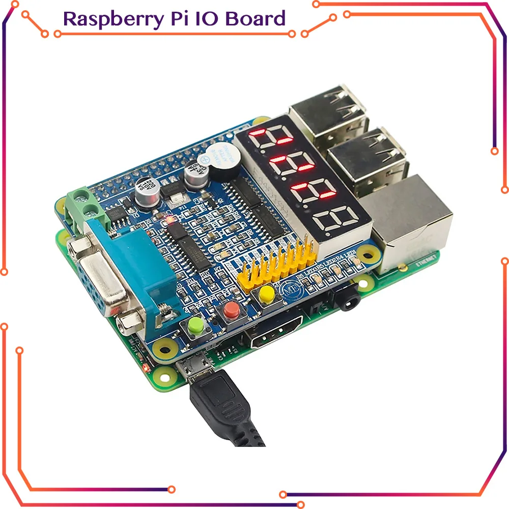 Raspberry-Pi-IO-HAT-RS485-RS232-Buzzer-24C16-LED-Nixie-Tube-UART-Keys ...