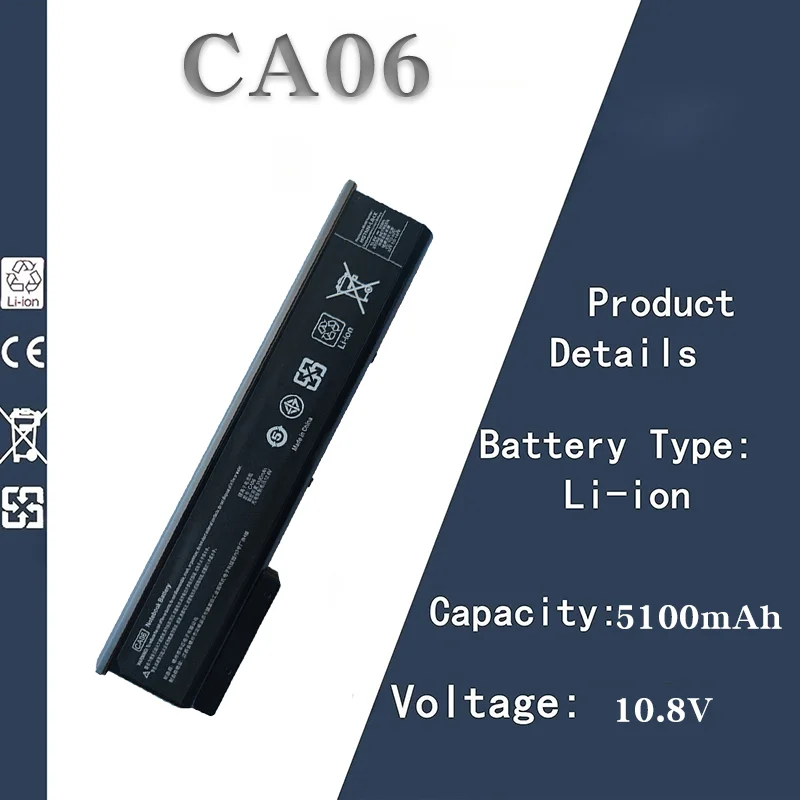 5100mAh High Capacity 10.8V 6-Cell Notebook Battery for HP CA06/CA09 ...
