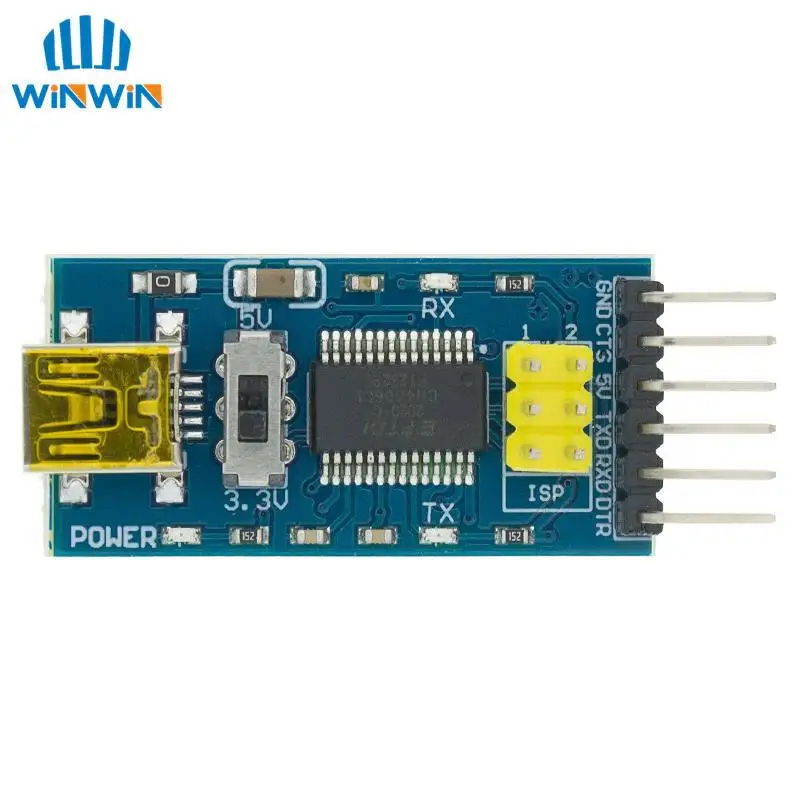 Basic-Breakout-Board-For-FTDI-FT232RL-USB-To-TTL-Serial-IC-Adapter ...