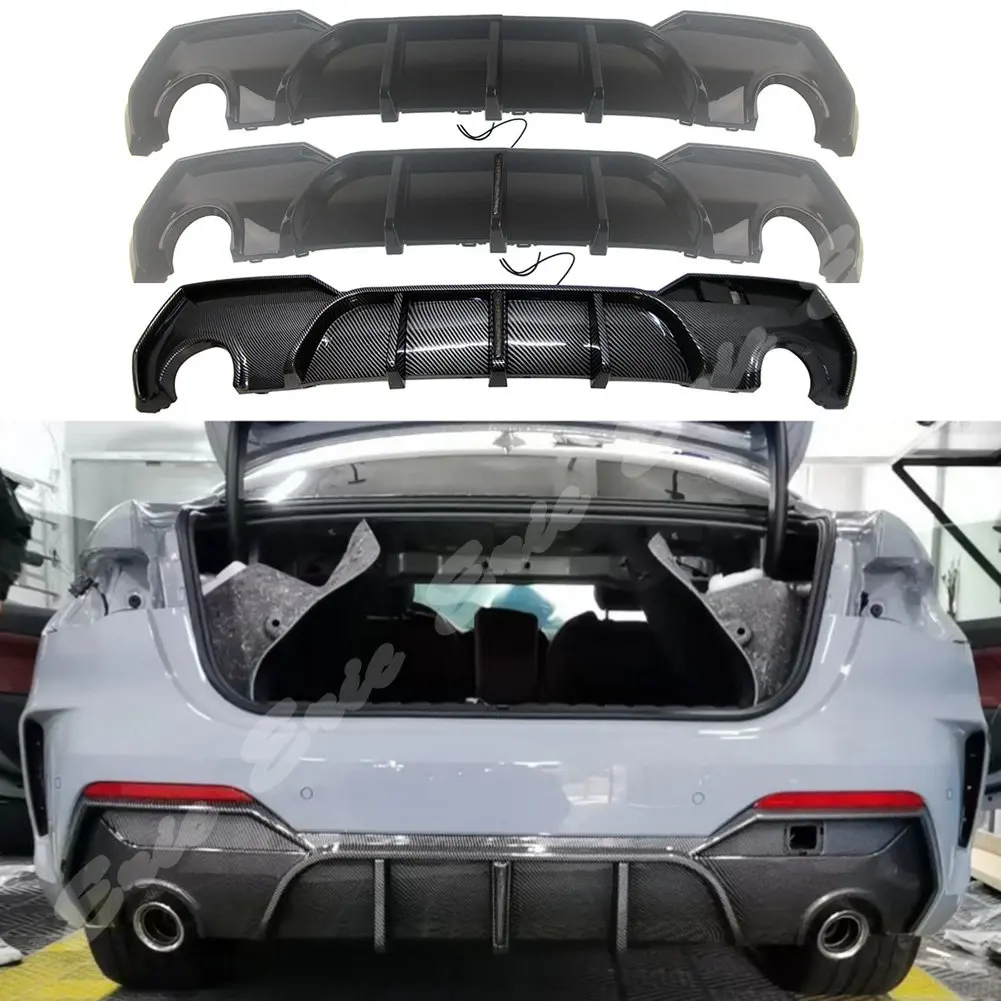 Rear Bumper Back Diffuser Led Rear Lip Tail Lip Spoiler For Bmw 4 ...