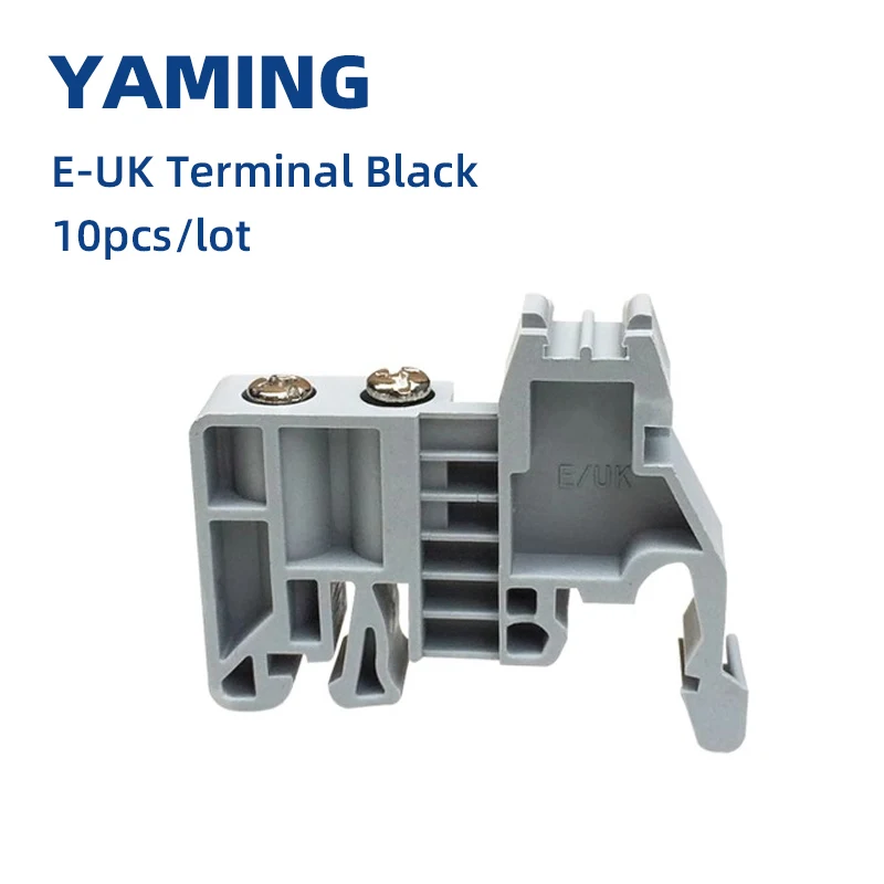 10pcs/lot E-UK Universal Terminal Block Ending/end Stopper DIN Rail End ...