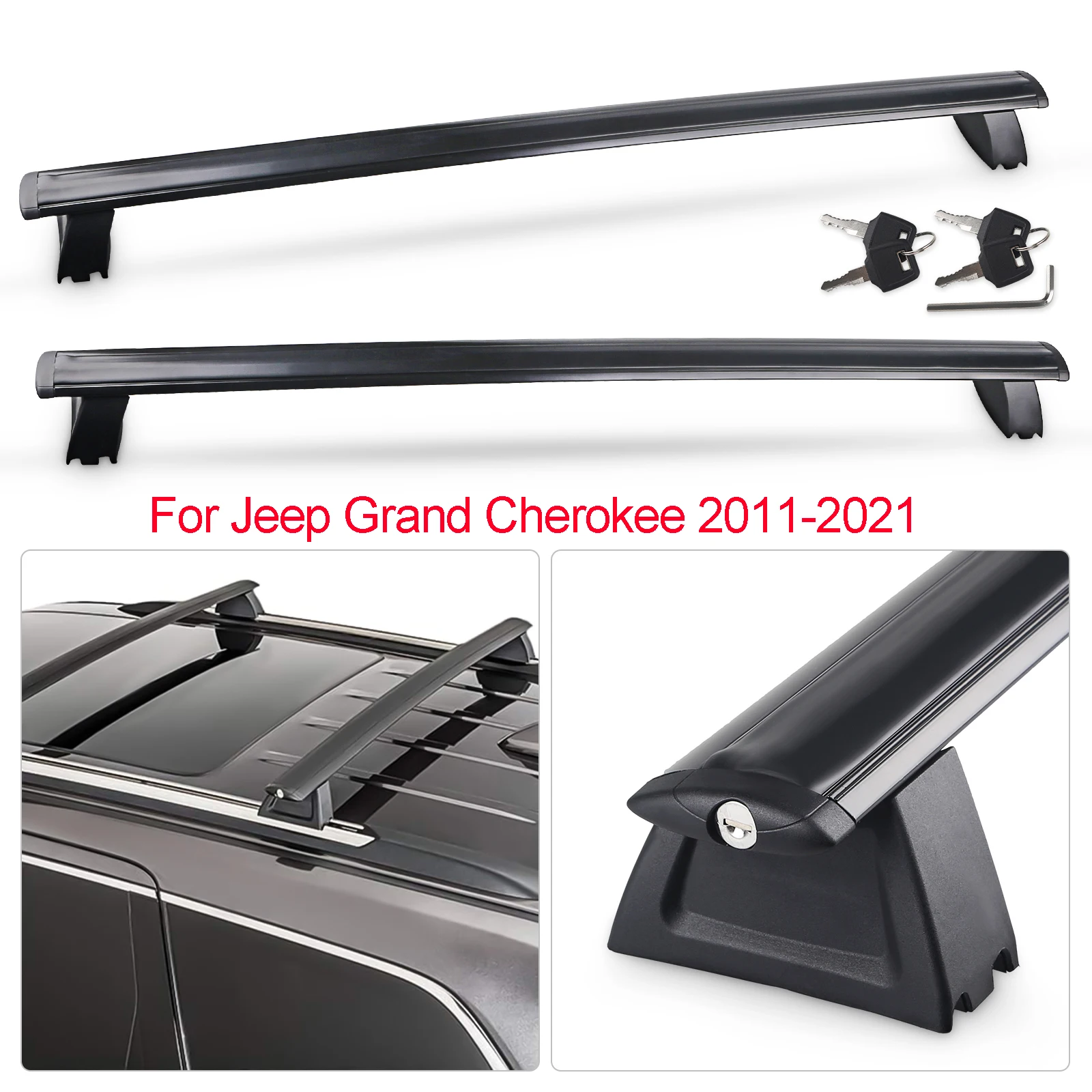 Car Roof Rack For Jeep Grand Cherokee 2011-2021 2012 2013 2014 Luggage ...