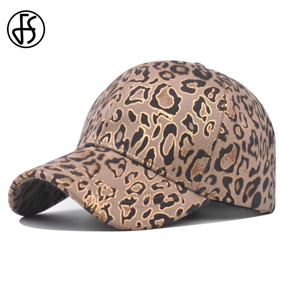 Fs High Quality Bronzing Leopard Print Suede Baseball Hat For Men Women ...