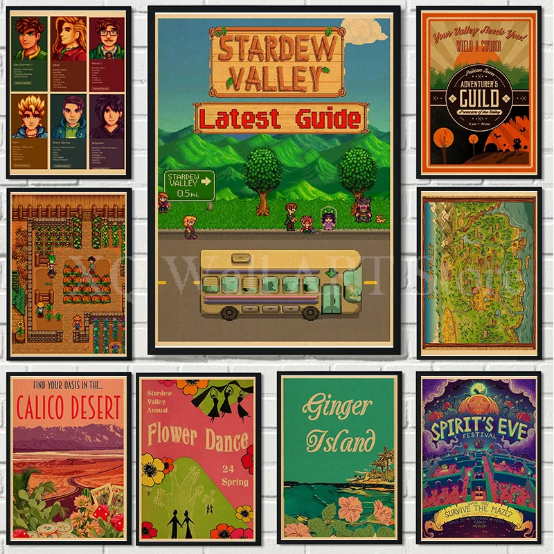 Stardew-Valley-Flower-Dance-Night-Market-Posters-pintura-em-tela-Wall ...