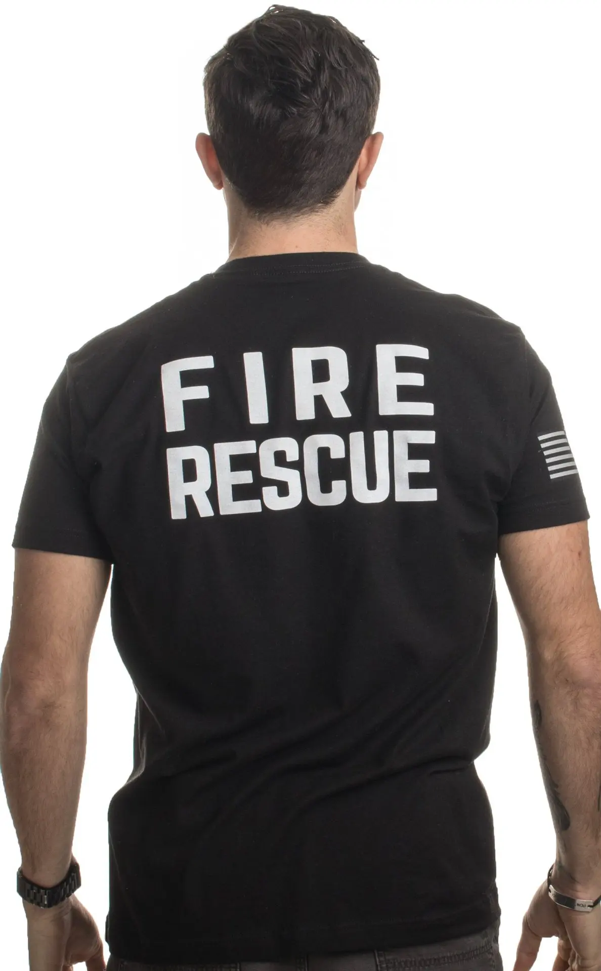 Fireman-s-Gift-T-shirt-Cotton-Short-sleeved-Round-neck-Shirt-FIRE ...