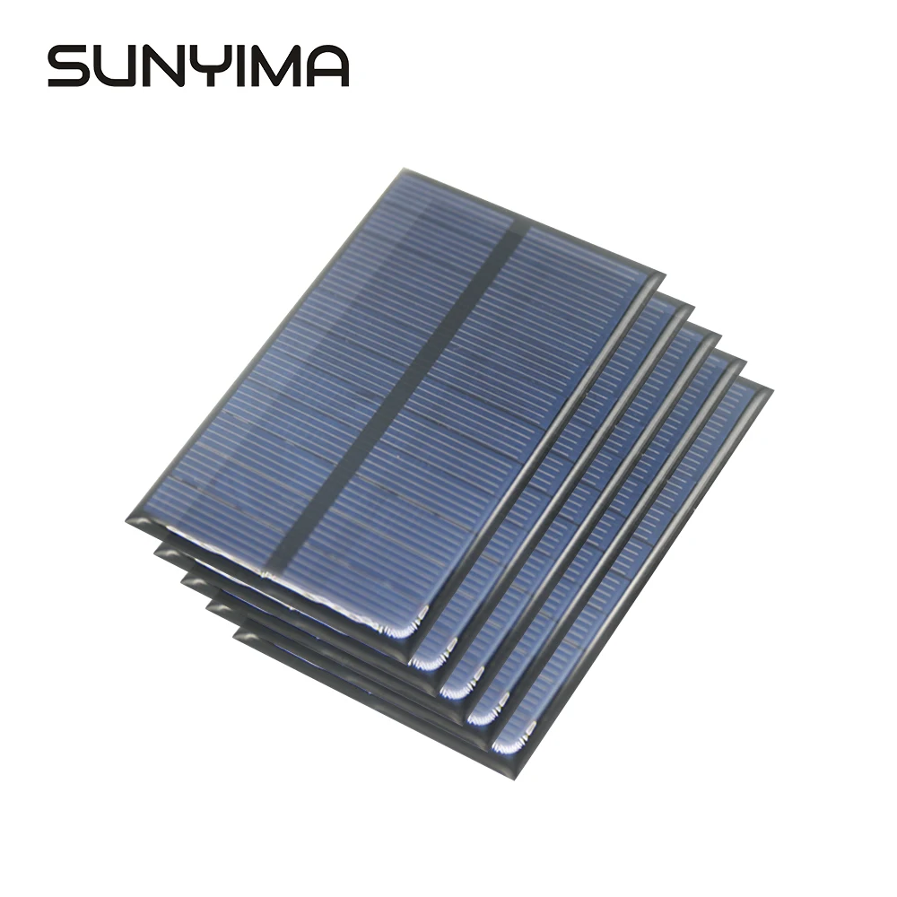 SUNYIMA-5PCS-5-5V-150mA-95-7-57-5MM-Solar-Cell-Polycrystalline-Solar ...