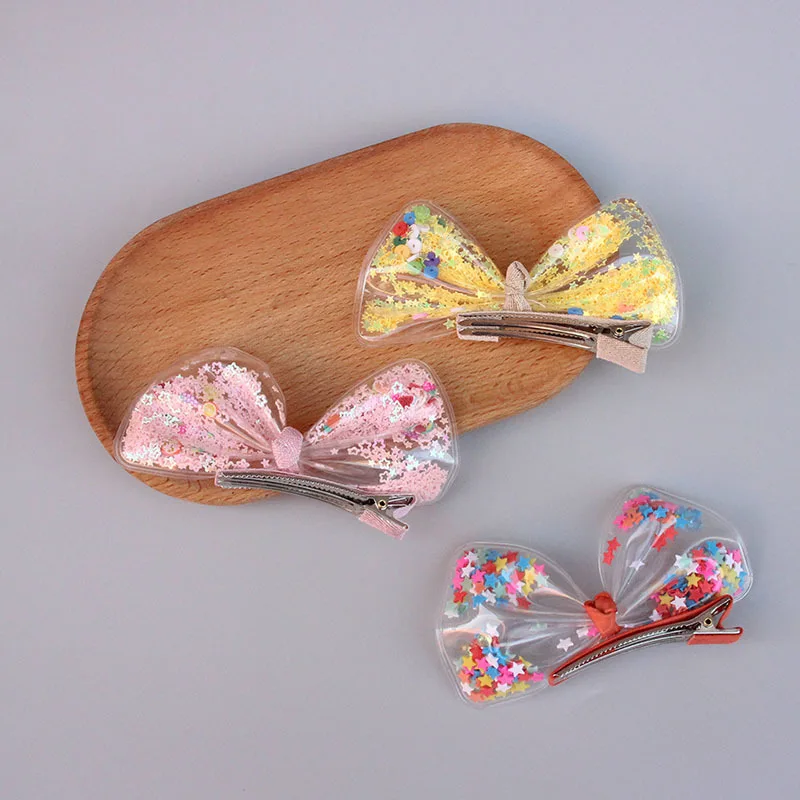1PC-New-Quicksand-Bow-Baby-Hairpins-Girls-Cute-Hair-Clips-Kids-Headwear ...