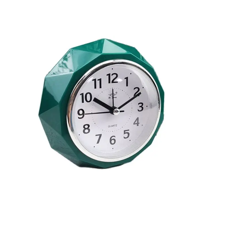 Creative-Diamond-Shape-Alarm-Clock-Small-Mute-Alarm-Clocks-Bedside ...
