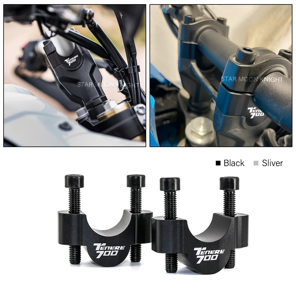CNC-Handle-Bar-Riser-Clamp-For-Yamaha-Tenere-700-Tenere700-T700-XTZ-700 ...
