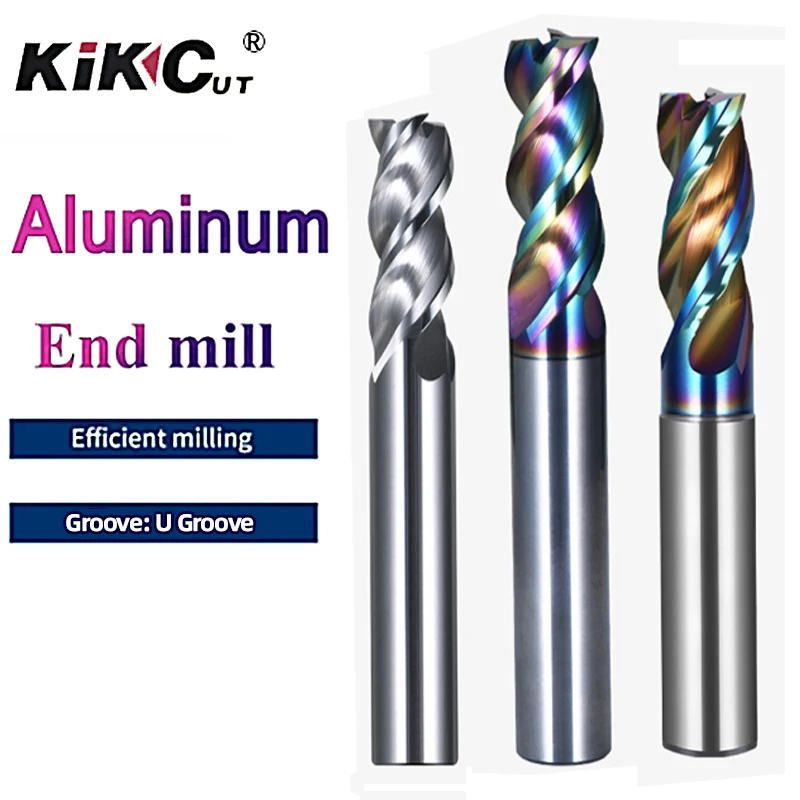 High-Efficiency-Aluminum-Milling-Cutter-3-Flute-Tungsten-Steel-Alloy-U ...