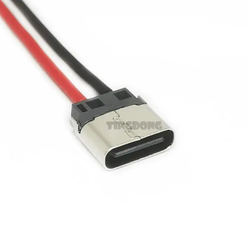 1PCS Type C 2pin Soldered Female Base With Wire Typec Female 3A High ...