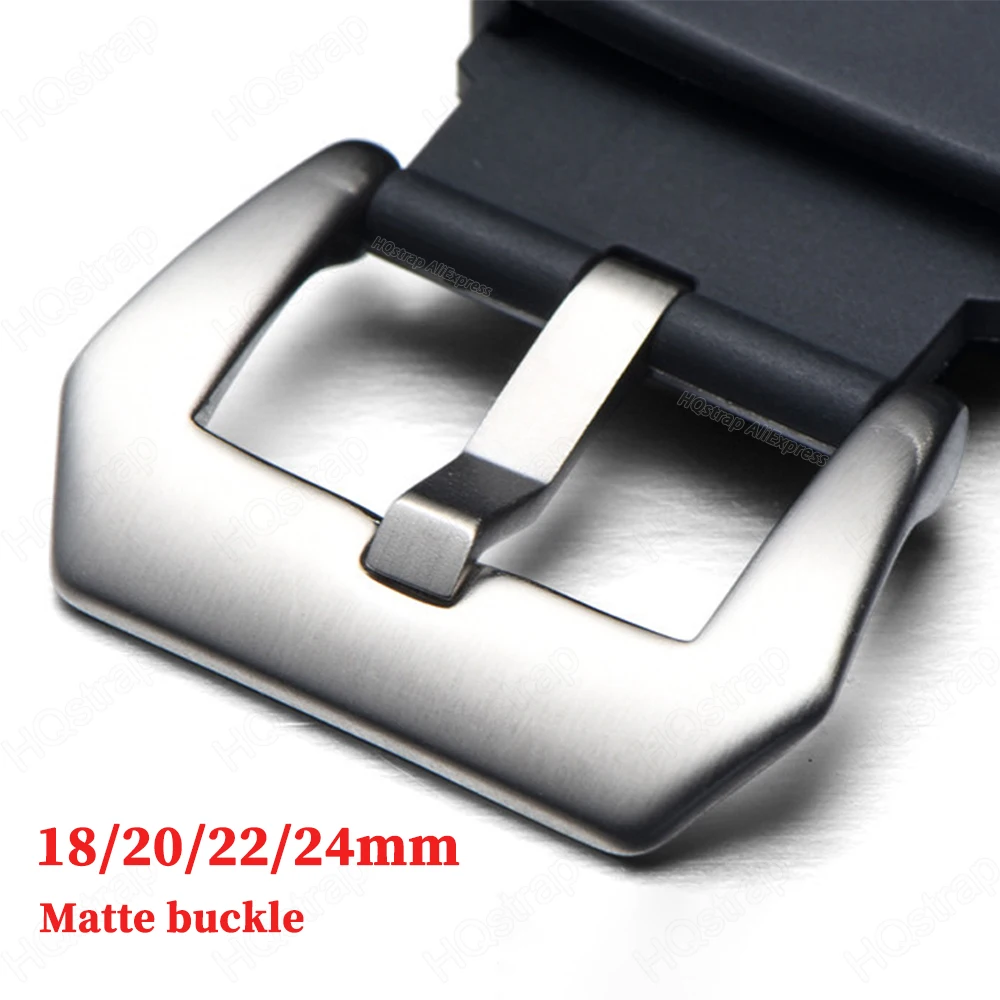Matte-Watch-Band-Buckle-18mm-20mm-22mm-24mm-Strap-Clasp-Stainless-Steel ...