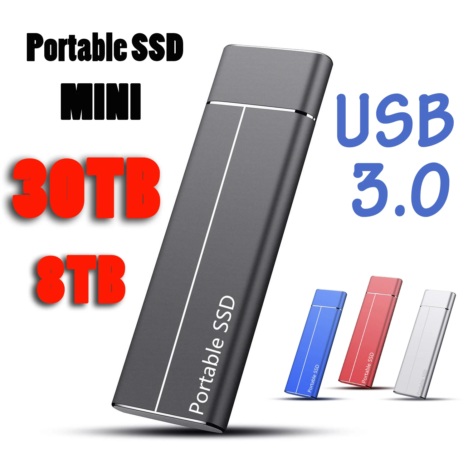 2023 Original External Ssd 30tb 16tb Mass Capacity Portable Solid State ...