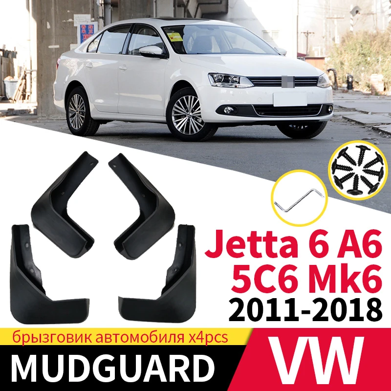 Car Mud Flaps For VW Volkswagen Jetta A6 2011-2018 MK6 5C6 Mudguards ...