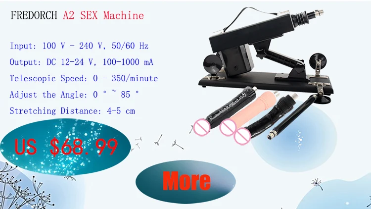 Fredorch – Machine À Sexe A2/f2, Avec Connecteur 3xlr, Accessoires, Godemichet, Ventouse, Jouets ...