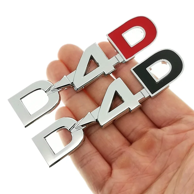 3D-Zinc-Alloy-Metal-D4D-Glossy-Chrome-Emblem-Badge-Decals-Car-Sticker ...